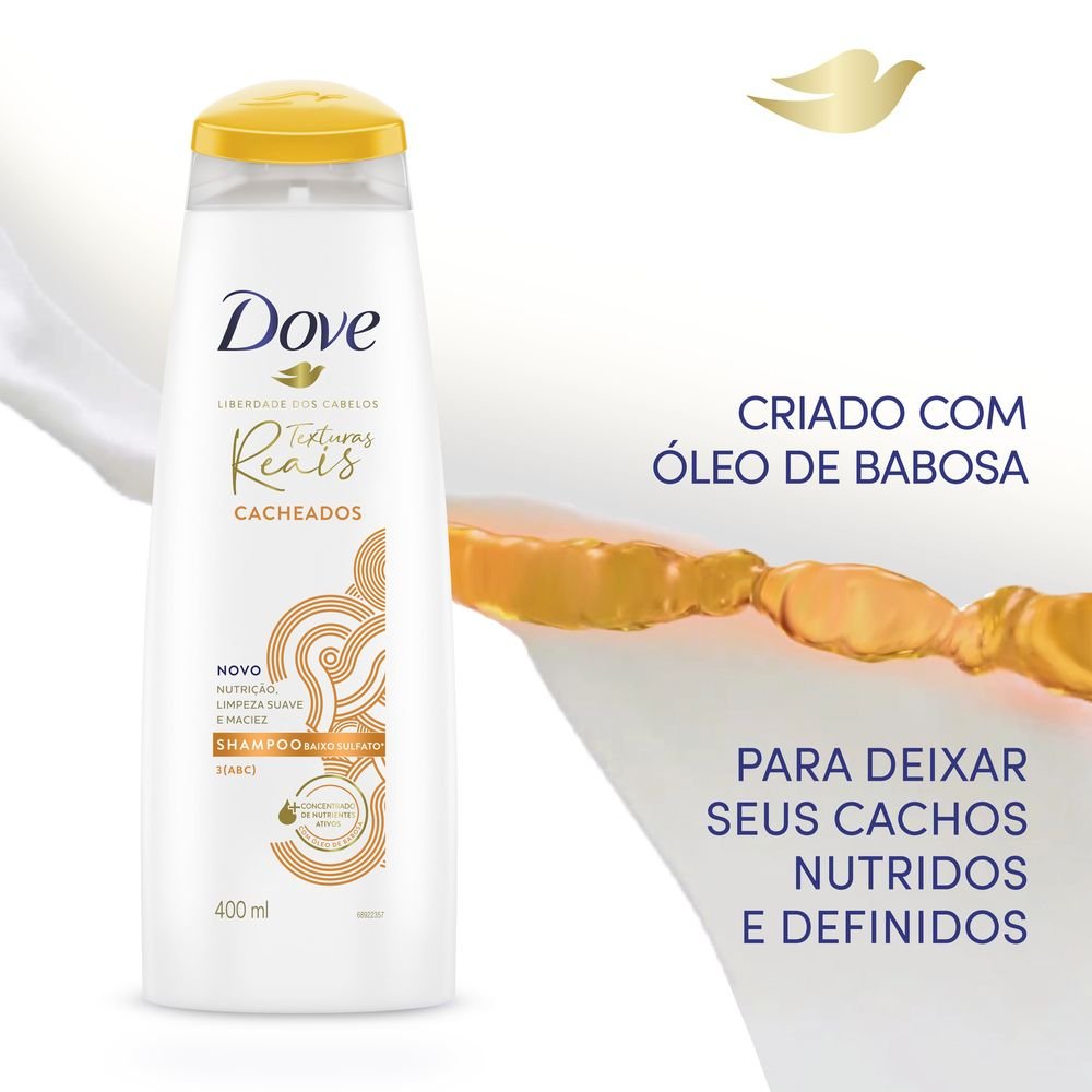 Shampoo Dove Texturas Reais Cacheados 400ml - PanVel Farmácias