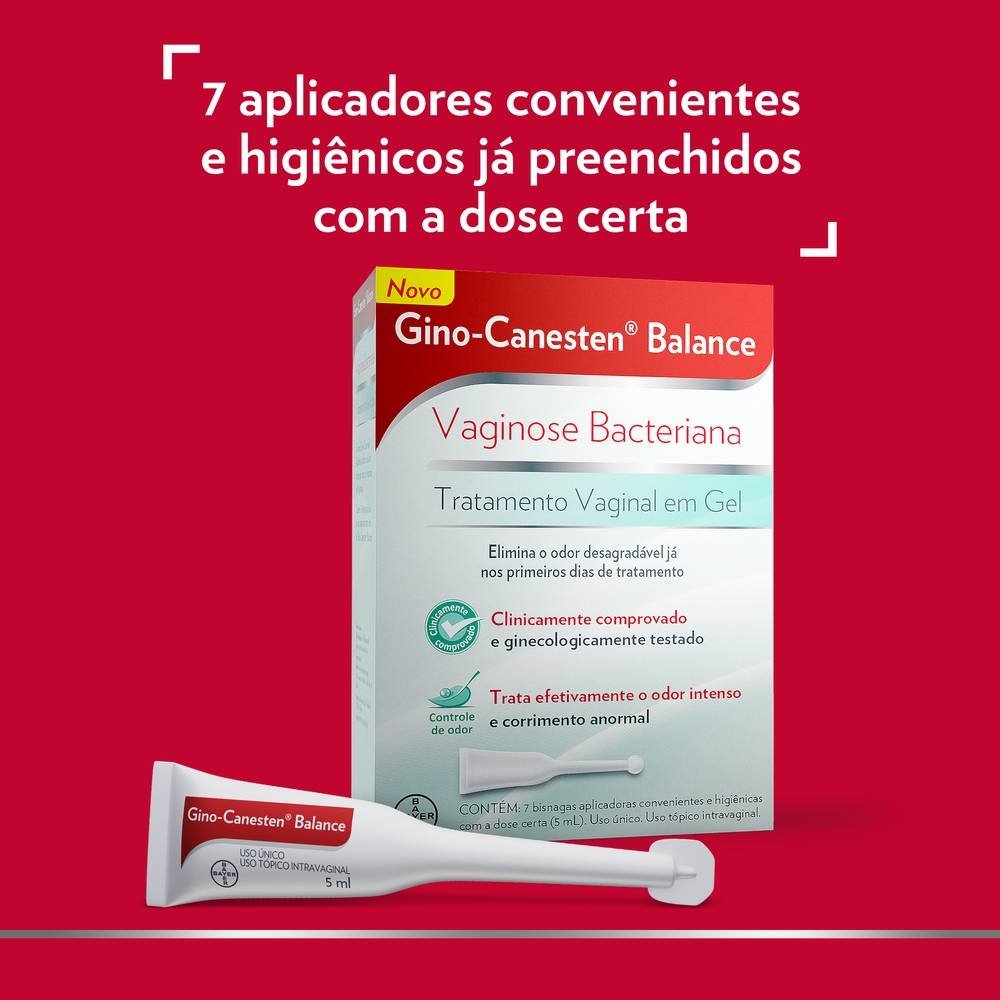 Tratamento Da Vaginose Bacteriana Gino-Canesten Balance - PanVel Farmácias