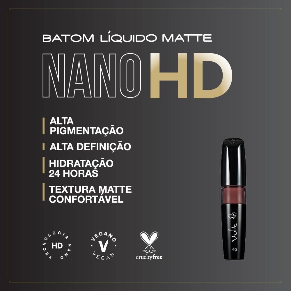 Vult Batom Liquido Matte Nano Hd Castanho Escuro 5ml - PanVel Farmácias