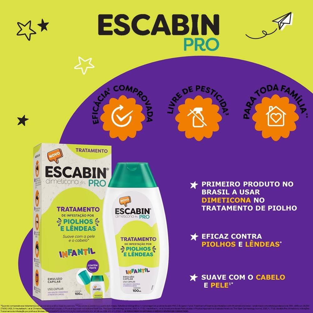 Escabin Pro 4% Emul Ct Fr X 100ml - PanVel Farmácias