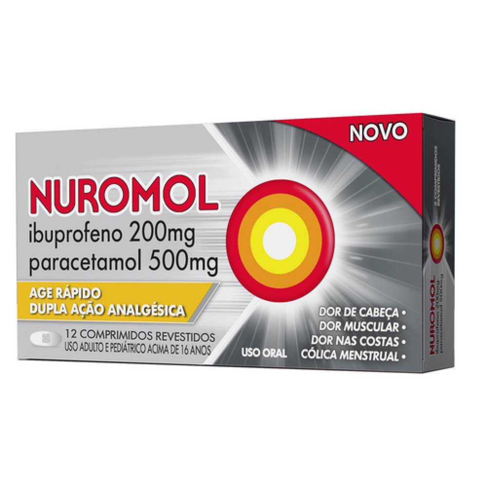 Nuromol Analgésico 12 Comprimidos - PanVel Farmácias