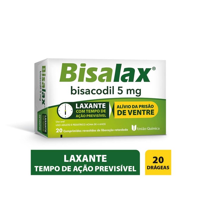 Bisalax 5mg 20 Drageas - PanVel Farmácias