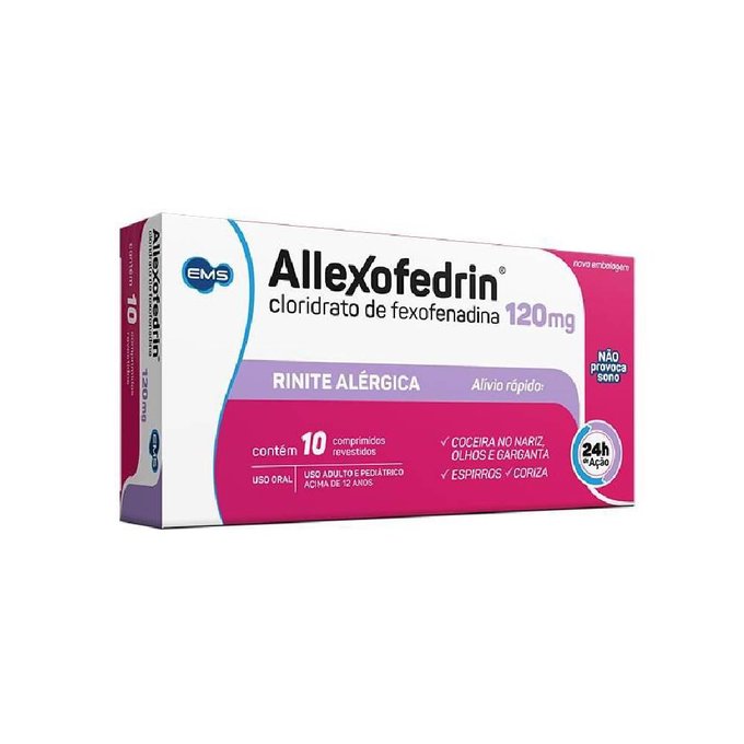 Allexofedrin 120mg 10 Comprimidos Revestidos - PanVel Farmácias