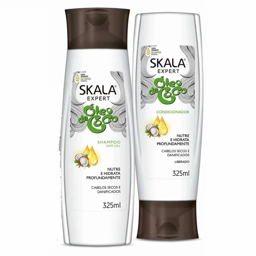 Kit Skala Óleo De Coco Shampoo 325ml + Condicionador 325ml - PanVel ...