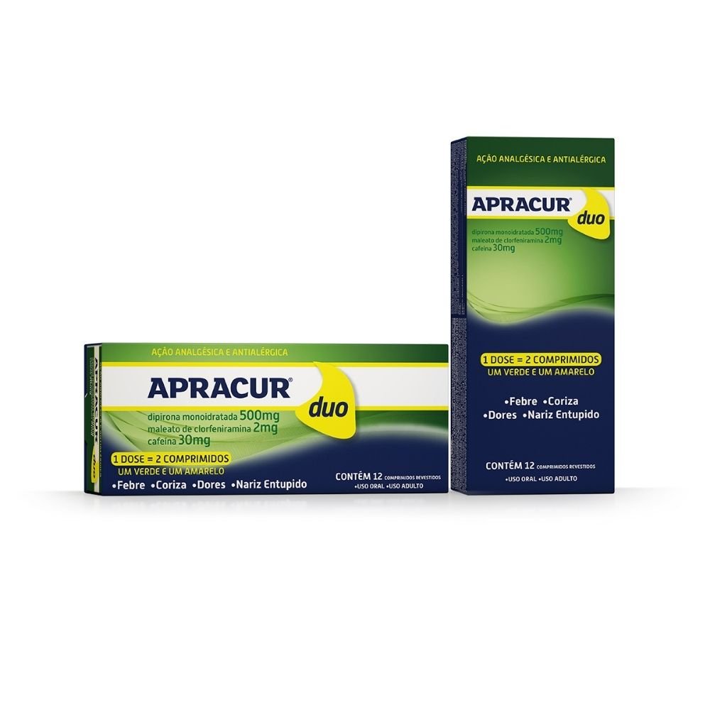 Apracur Duo Antigripal 12 Comprimidos - PanVel Farmácias