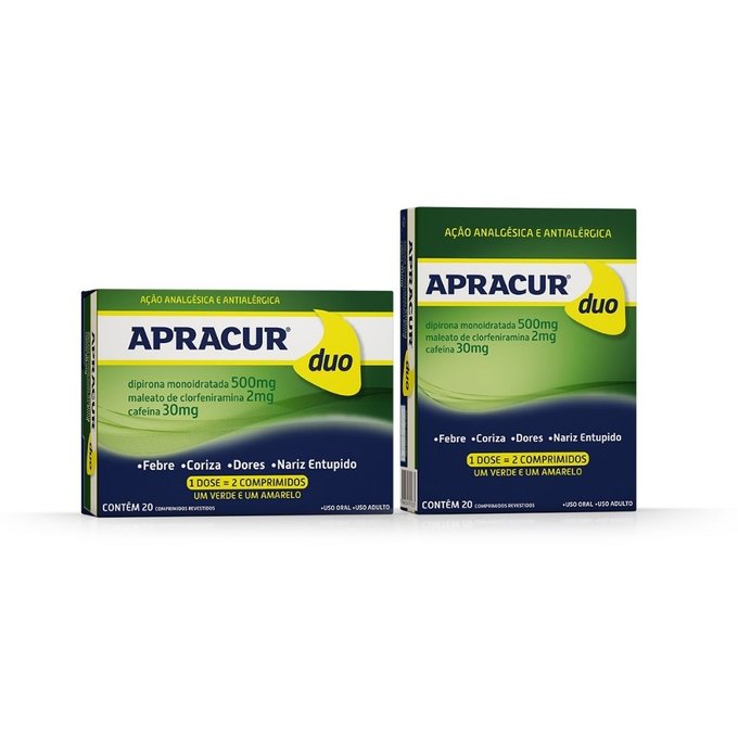 Apracur Duo 20 Comprimidos - PanVel Farmácias
