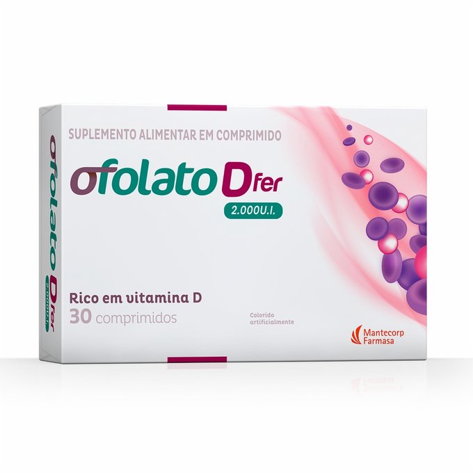Ofolato D Fer 2000ui 30 Comprimidos - PanVel Farmácias