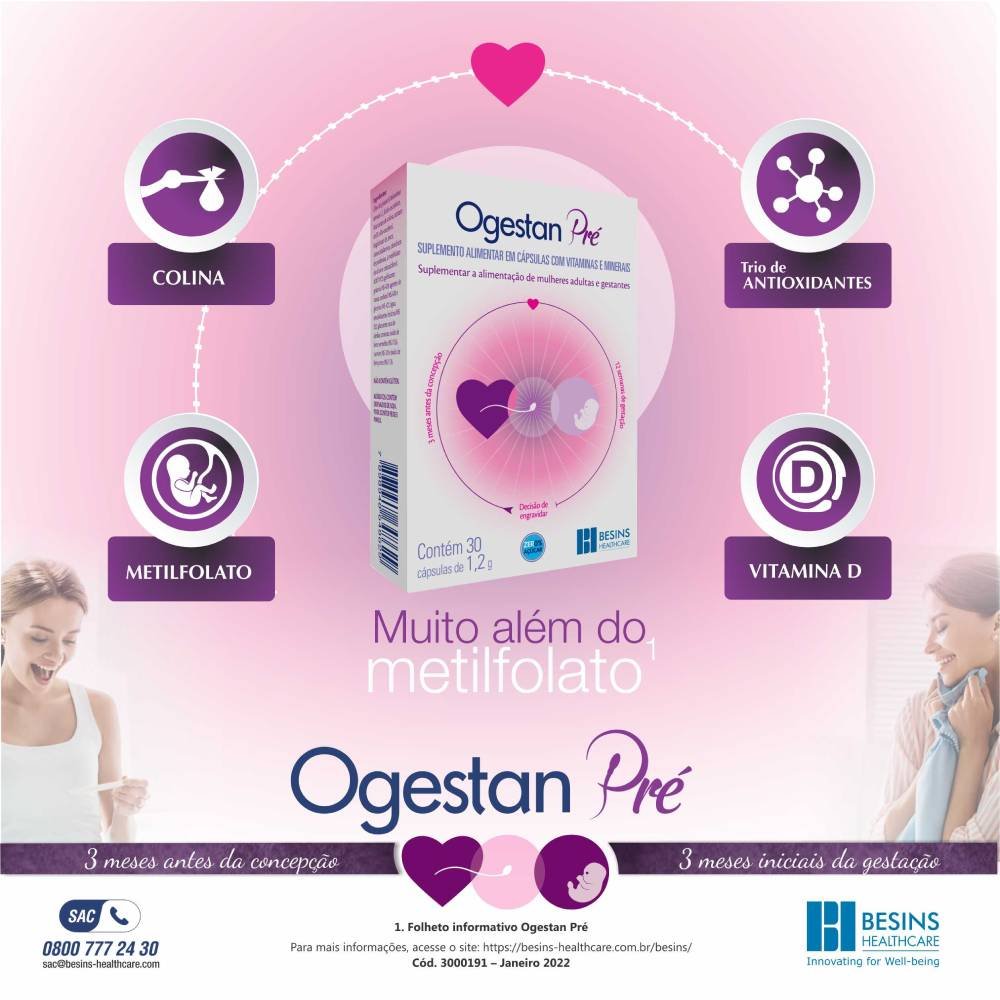 Ogestan Pré 30 Capsulas - PanVel Farmácias