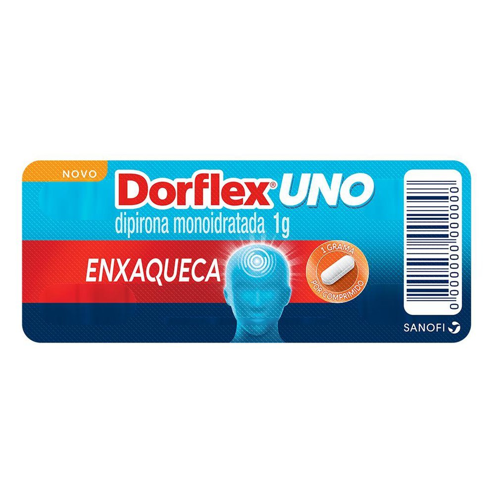 Dorflex Uno Enxaqueca Dipirona Monoidratada 1g 4 Comprimidos - PanVel Farmácias