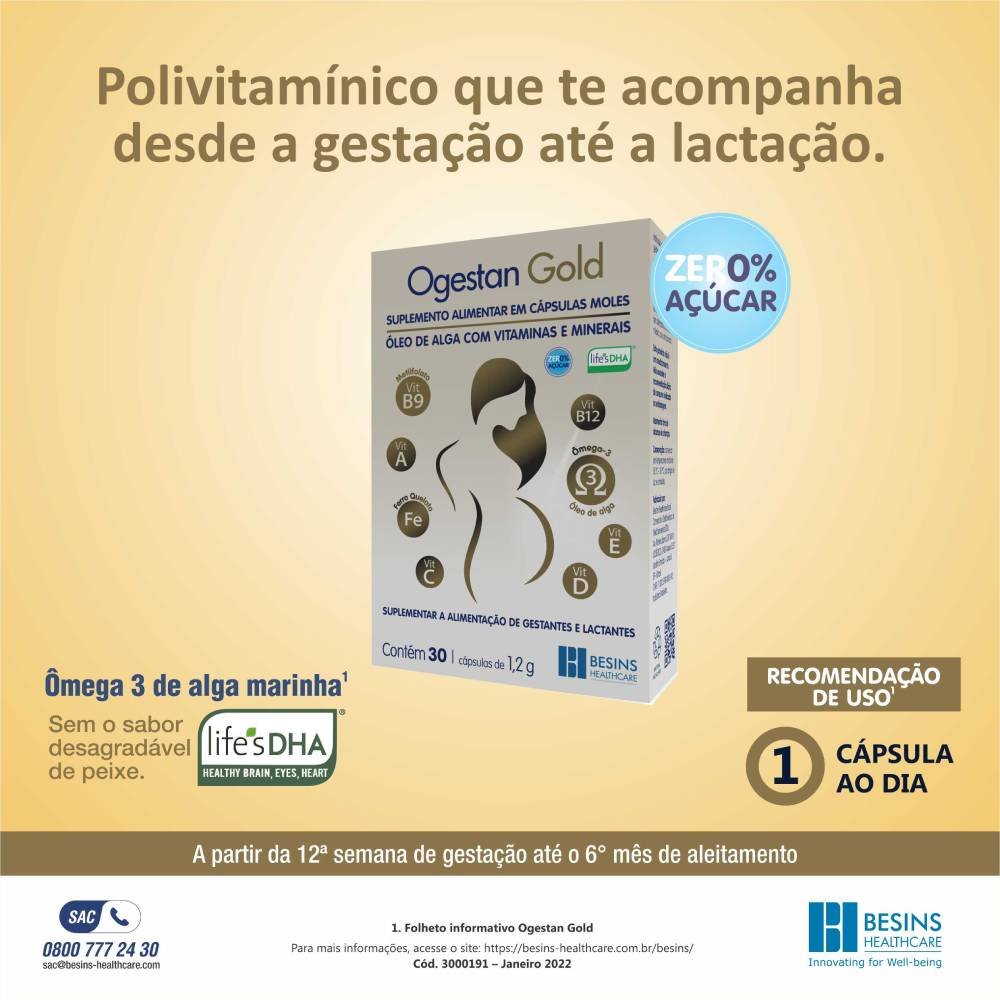 Ogestan Gold 90 Capsulas - PanVel Farmácias