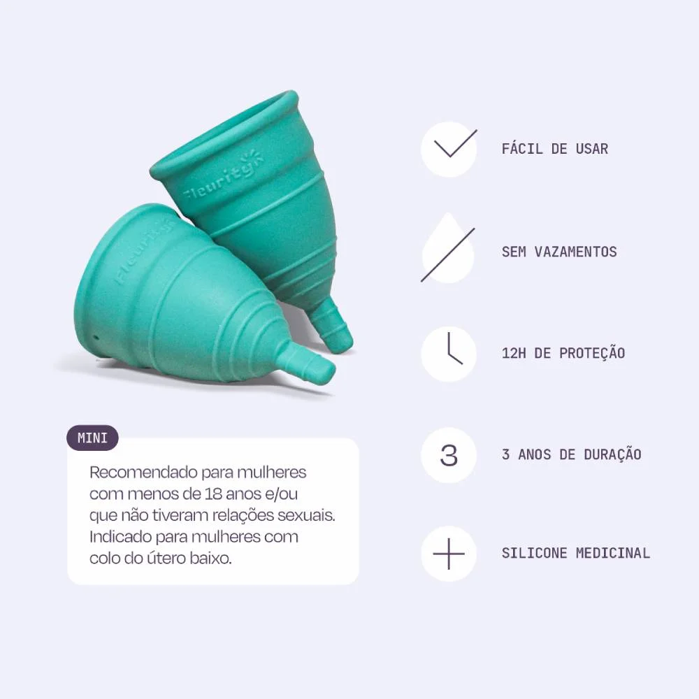 Coletor Menstrual Fleurity Mini 2 Unidades - PanVel Farmácias