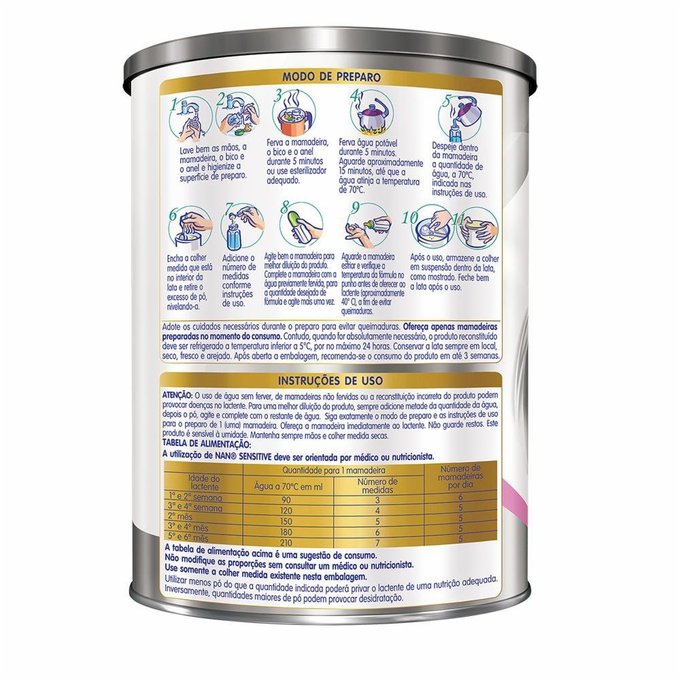 Fórmula Infantil Nan Sensitive 800g - PanVel Farmácias