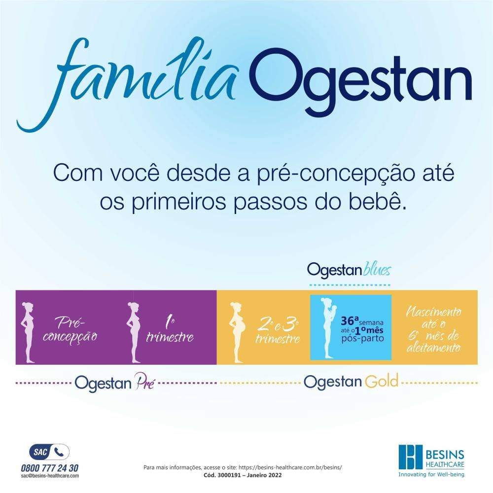 Ogestan Gold 30 Capsulas - PanVel Farmácias