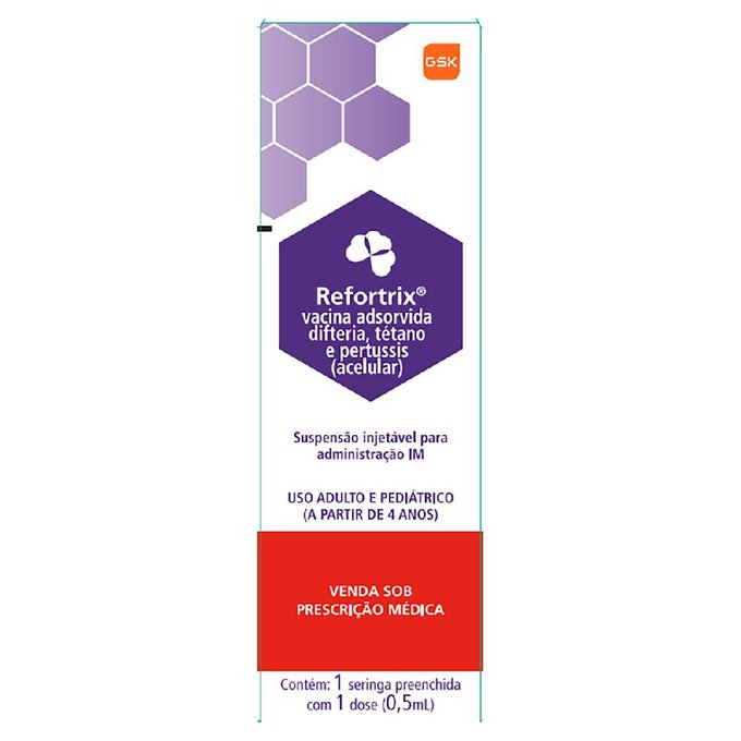 Vacina Triplice Bacteriana (Difteria, Tétano E Coqueluche) Refortrix ...