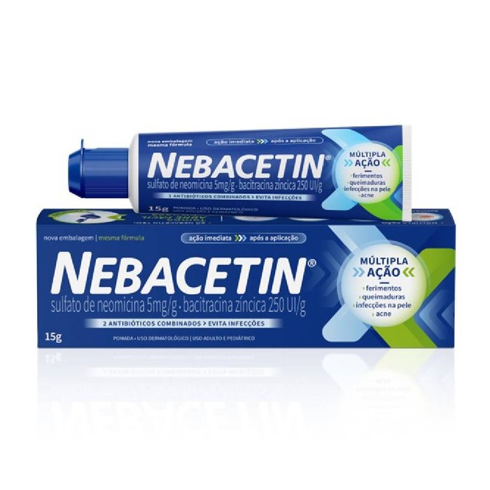 Nebacetin Pomada 15g - PanVel Farmácias