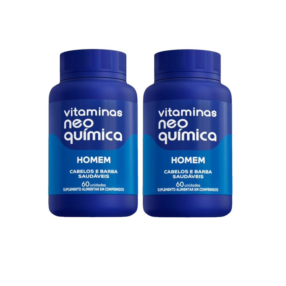 Kit Multivitamínico Neo Química Homem 60 Comprimidos 2 Unidades ...