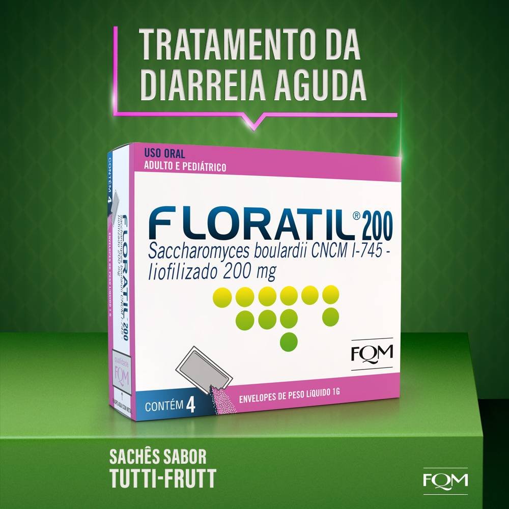 Floratil Pediátrico 200mg Com 4 Sachês 1g - PanVel Farmácias