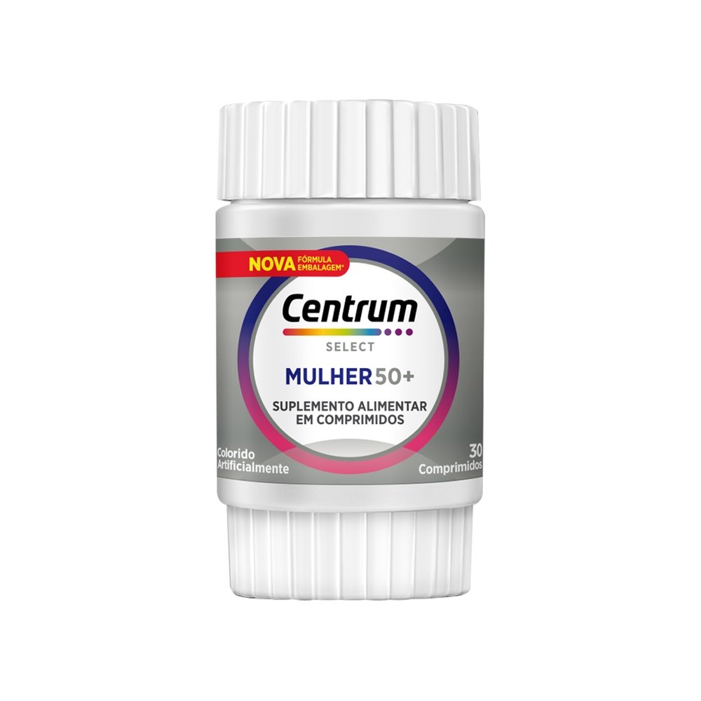 Multivitaminico Centrum Select Mulher 50 + Vitaminas De A A Z 30 ...