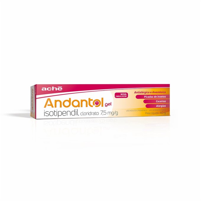 Andantol Gel 40g: alívio rápido para pele irritada | Panvel