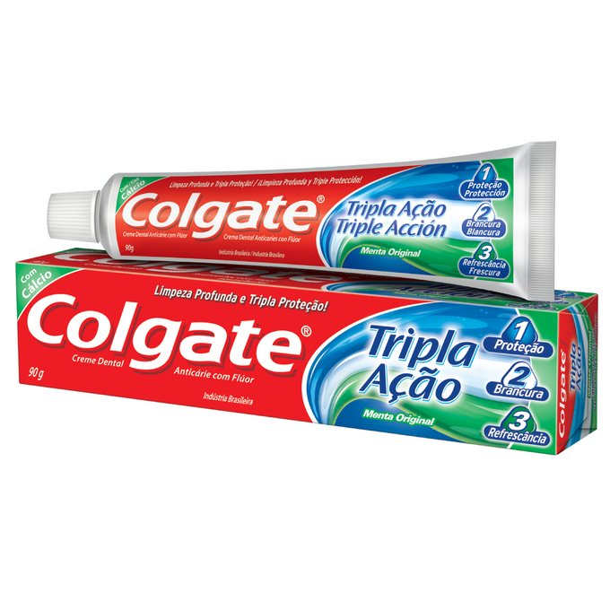 Creme Dental Colgate Tripla Ação Menta Original 90g - PanVel Farmácias