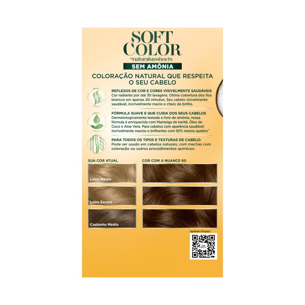 Tintura Soft Color 60 Louro Escuro - PanVel Farmácias