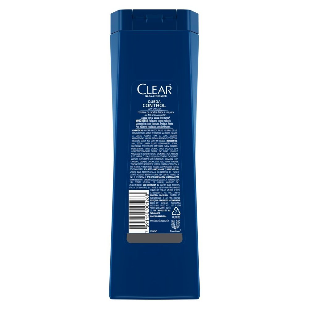 Shampoo Clear Men Queda Control 400ml - PanVel Farmácias