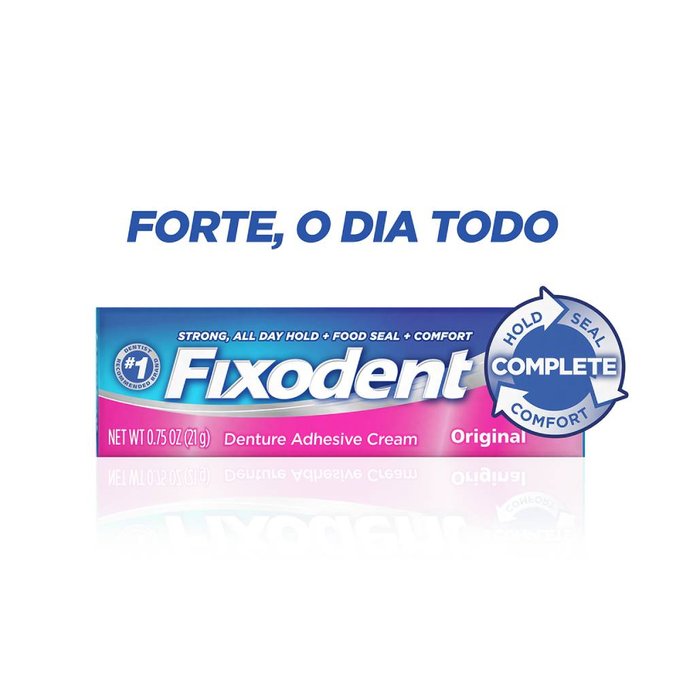 Creme Fixador De Dentadura Fixodent Original 21g - PanVel Farmácias