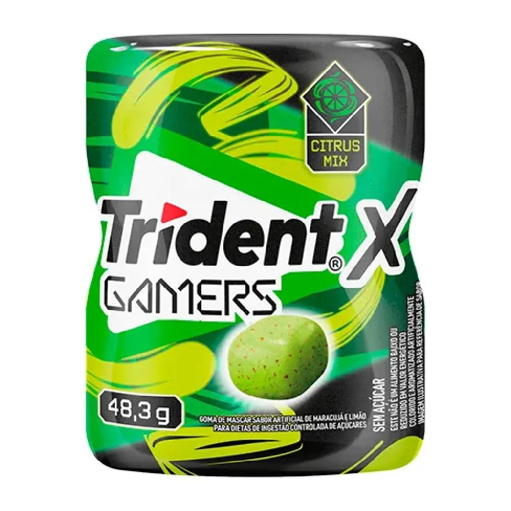 Goma De Mascar Trident X Gamers Citrus 48g | Panvel Farmácias