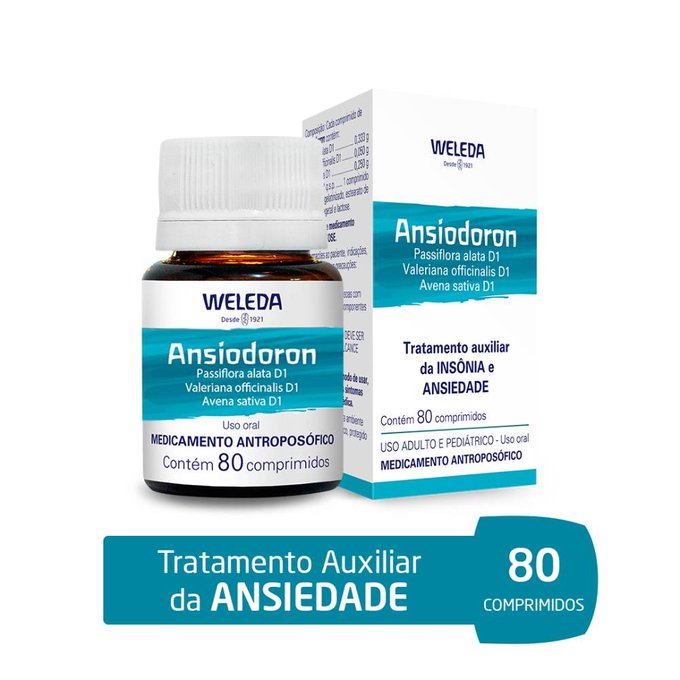 Ansiodoron Weleda 80 Comprimidos - PanVel Farmácias