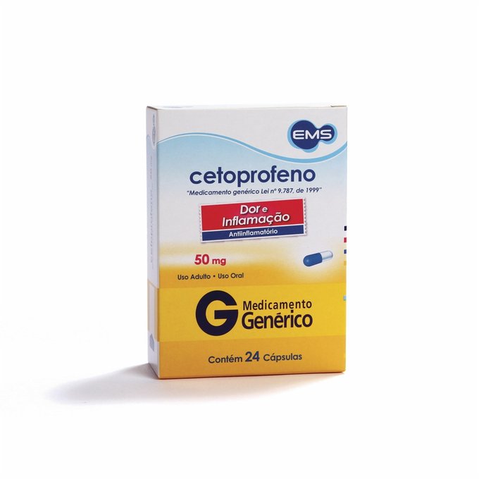 CETOPROFENO 50MG 24 CAP EMS GEN - PanVel Farmácias