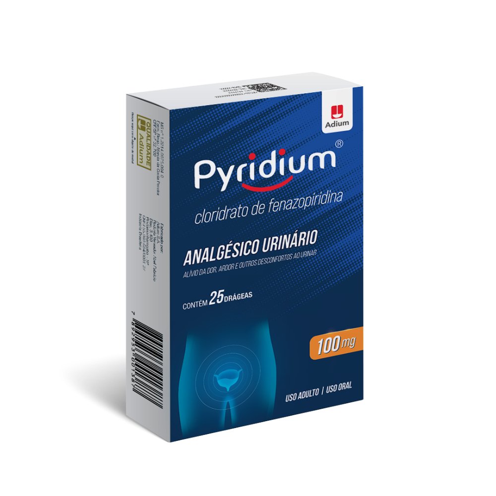 Pyridium 100mg 25 Drágeas - PanVel Farmácias