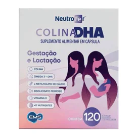 Polivitamínico Neutrofer Colina DHA 120 Cápsulas | Panvel Farmácias