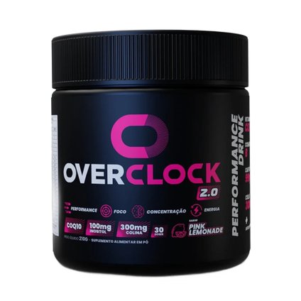 Suplemento Alimentar Overclock 2.0 Pink Lemonade 30 Doses 210g - PanVel Farmácias