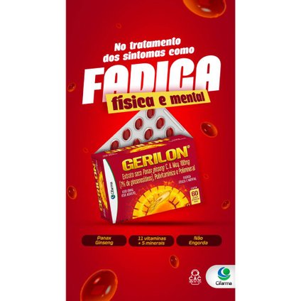 Gerilon Ginseng 60 Cápsulas - PanVel Farmácias