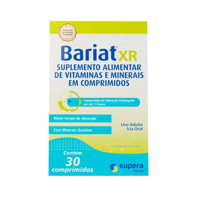 Bariat Xr Com 30 Comprimidos Suplemento Alimentar - PanVel Farmácias
