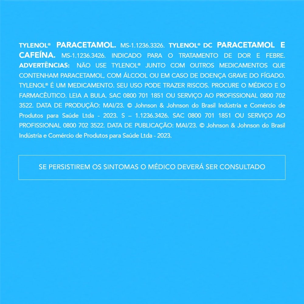 Tylenol Dc Multiplas Dores 4 Comprimidos - PanVel Farmácias
