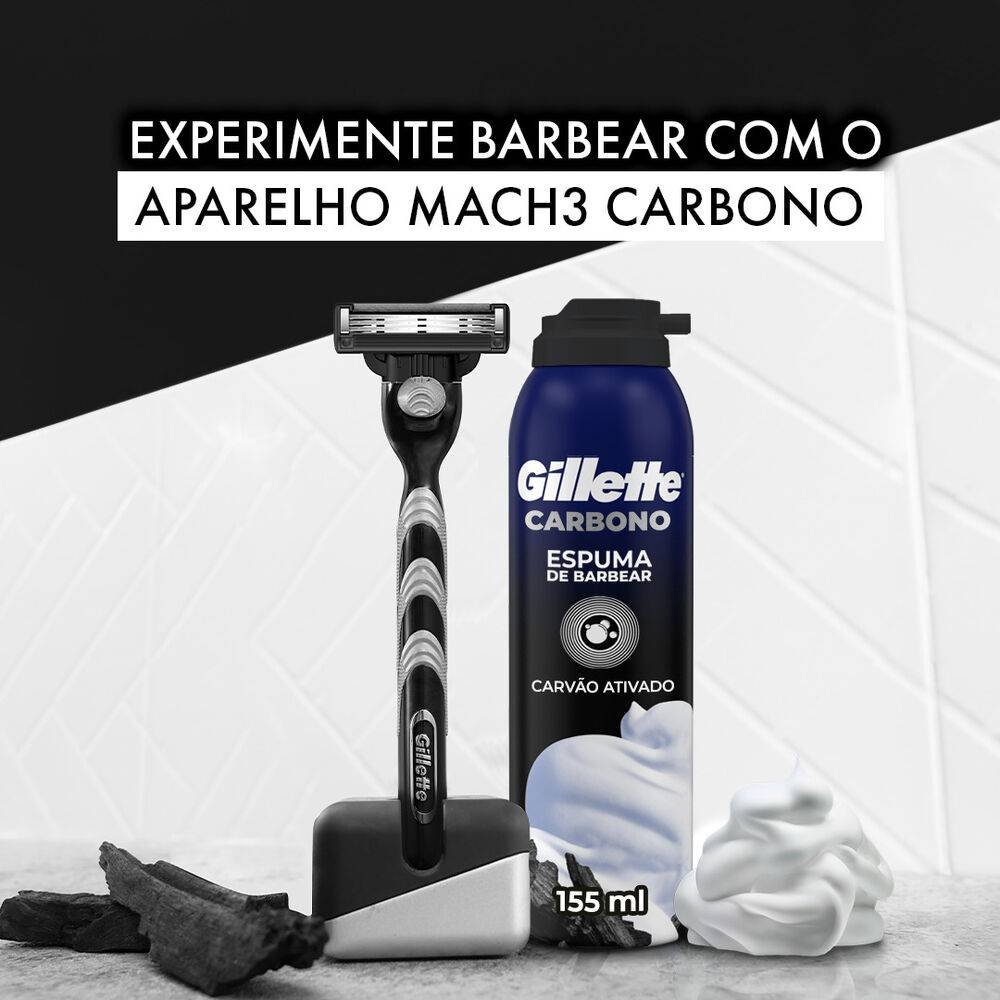 Espuma De Barbear Gillette Carbono 150g - PanVel Farmácias